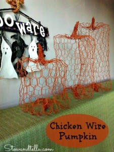 How to Make a Pumpkin out of Chicken Wire