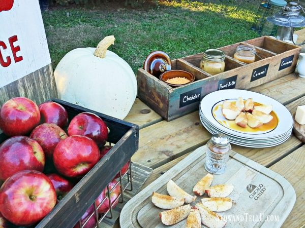 Homemade Party Apple Bar
