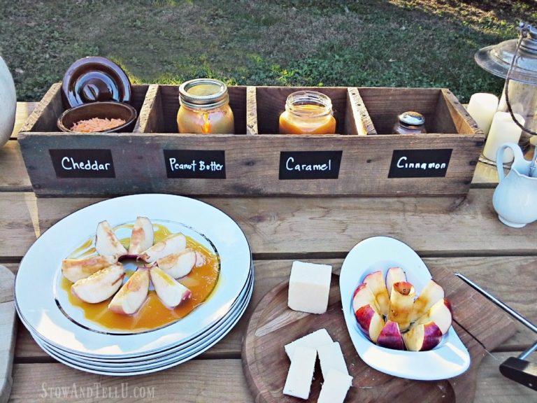 Homemade Party Apple Bar
