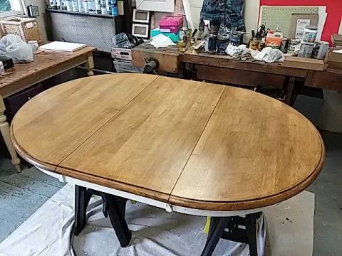 How to Refinish a Dining Table without Stripping the Original Coat